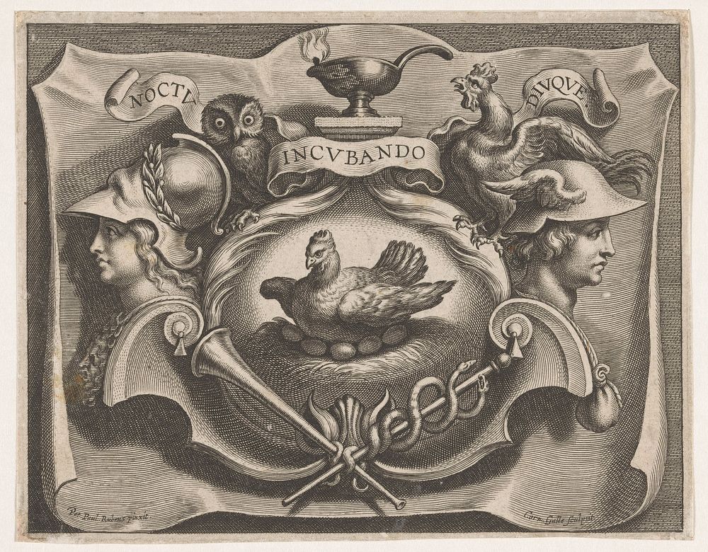 Drukkersmerk van Johannes van Meurs | Free Photo Illustration - rawpixel