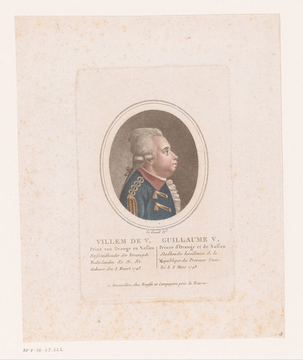 Portret van Willem V van | Free Photo Illustration - rawpixel