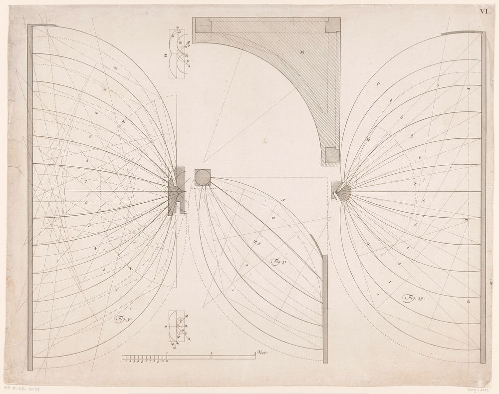 Technische tekeningen van trappen (1739) | Free Photo Illustration ...