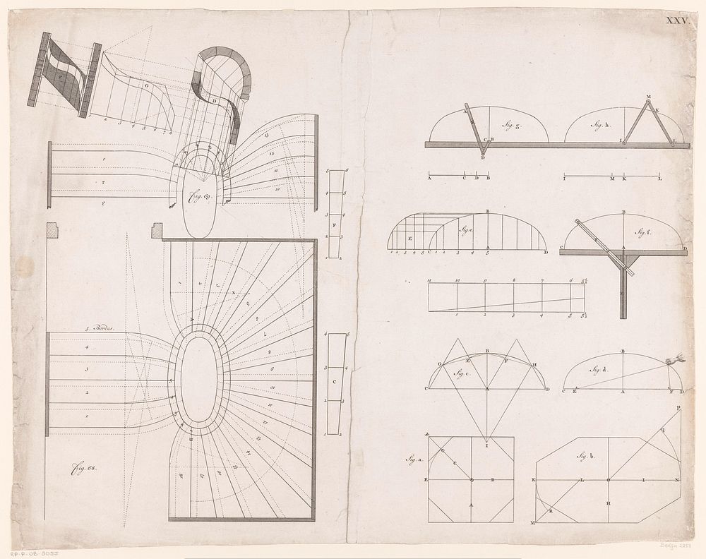 Technische tekeningen van trappen (1739) | Free Photo Illustration ...