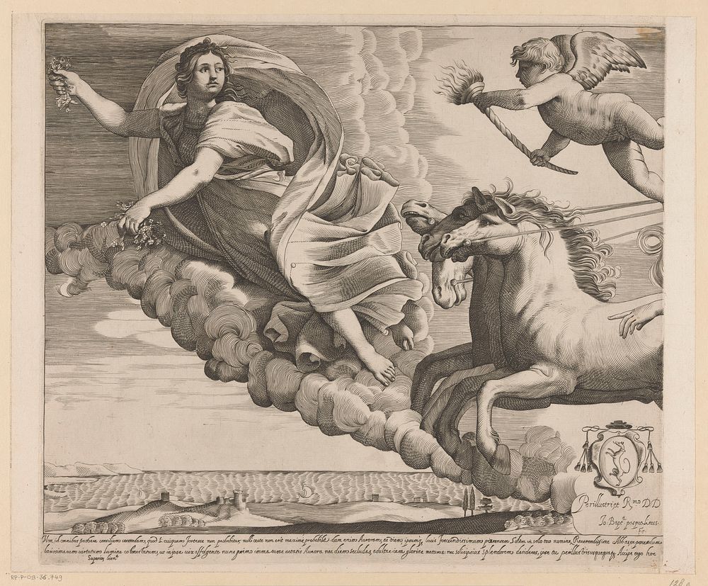 Apollo en Aurora (linkerdeel) (1622 | Free Photo Illustration - rawpixel