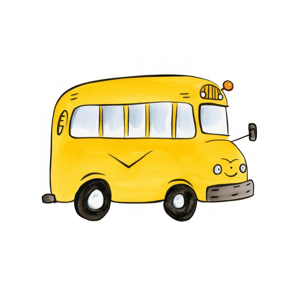 Yellow school bus car vehicle | Free Photo Illustration - rawpixel