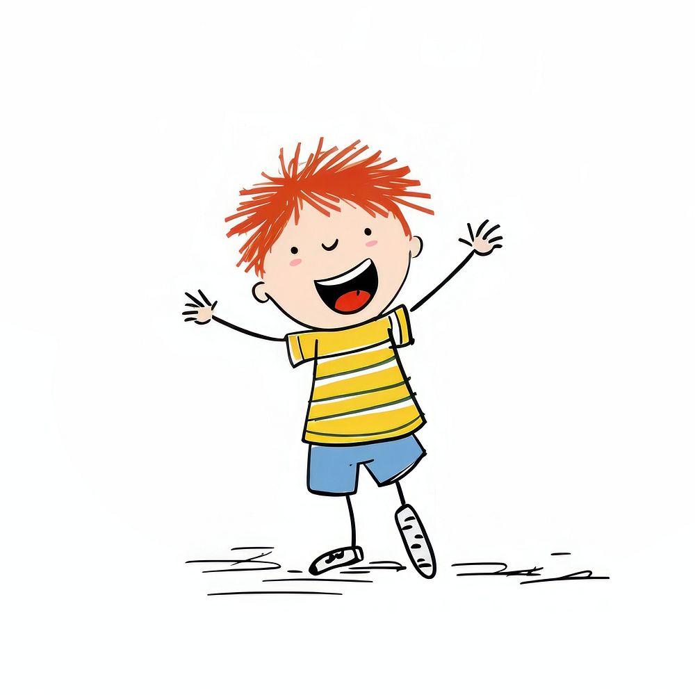 Yay kids drawing sketch cartoon. | Premium Photo Illustration - rawpixel