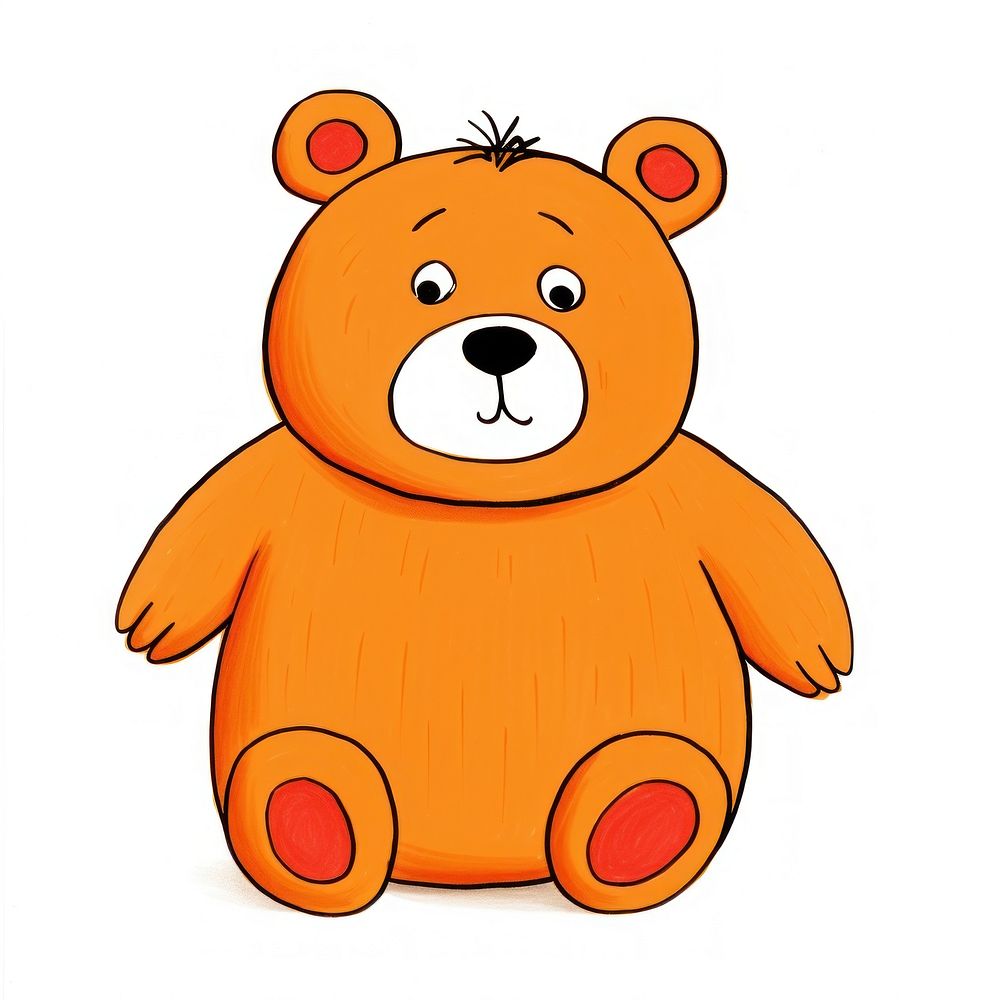 Bear cartoon drawing mammal. | Free Photo Illustration - rawpixel