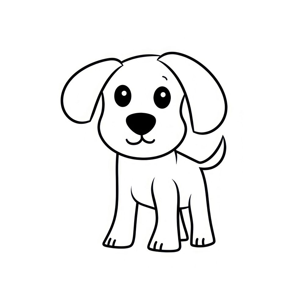 Dog cartoon drawing animal. | Free Photo Illustration - rawpixel