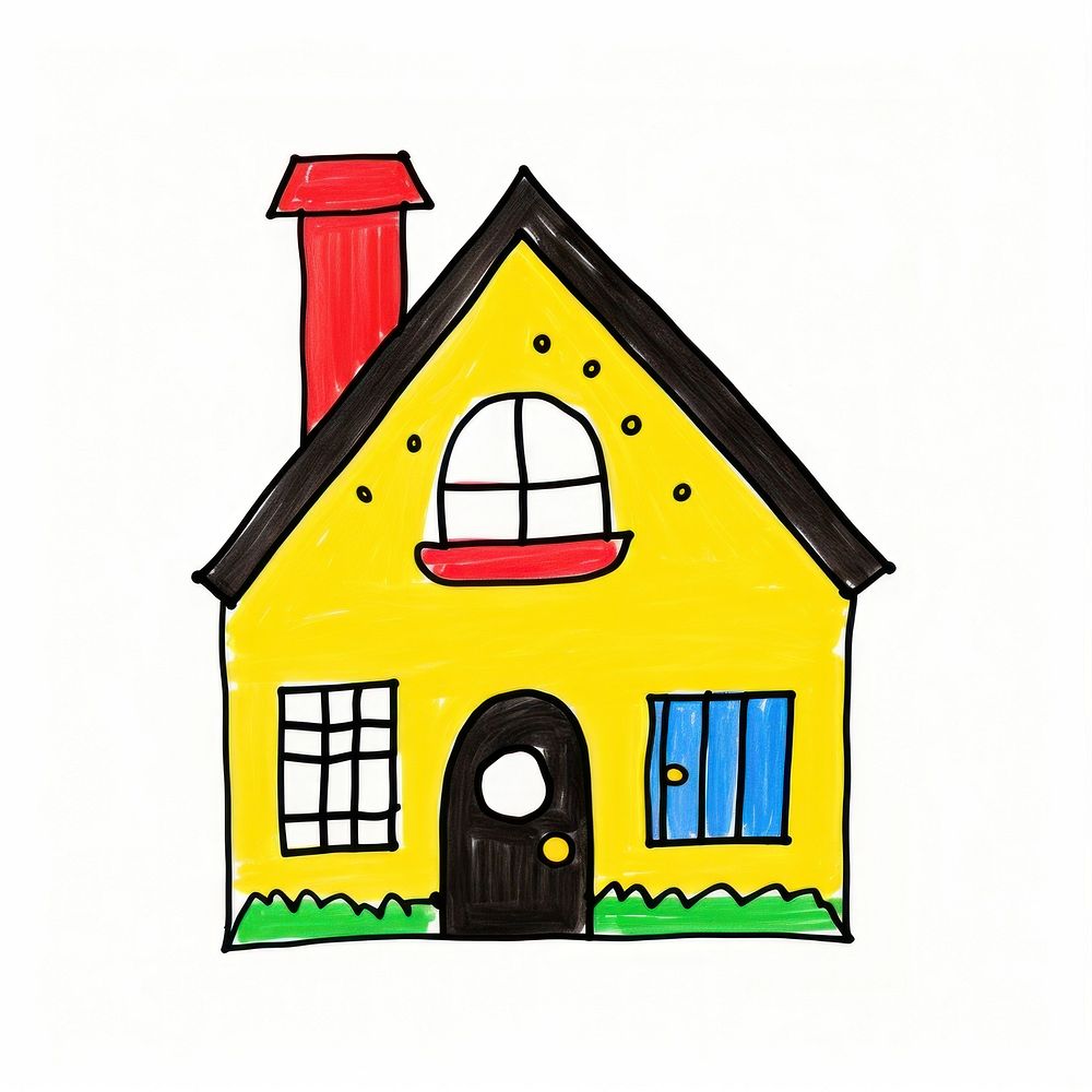 House cartoon drawing sketch. | Premium Photo Illustration - rawpixel