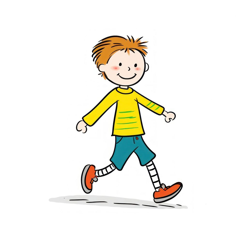 Man walking drawing cartoon sketch. | Premium Photo Illustration - rawpixel