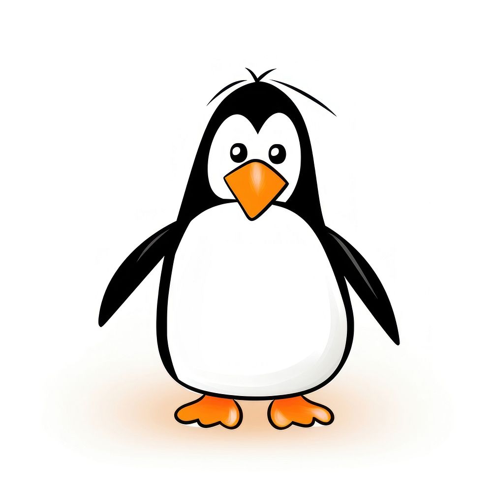 Penguin cartoon drawing animal. | Premium Photo Illustration - rawpixel