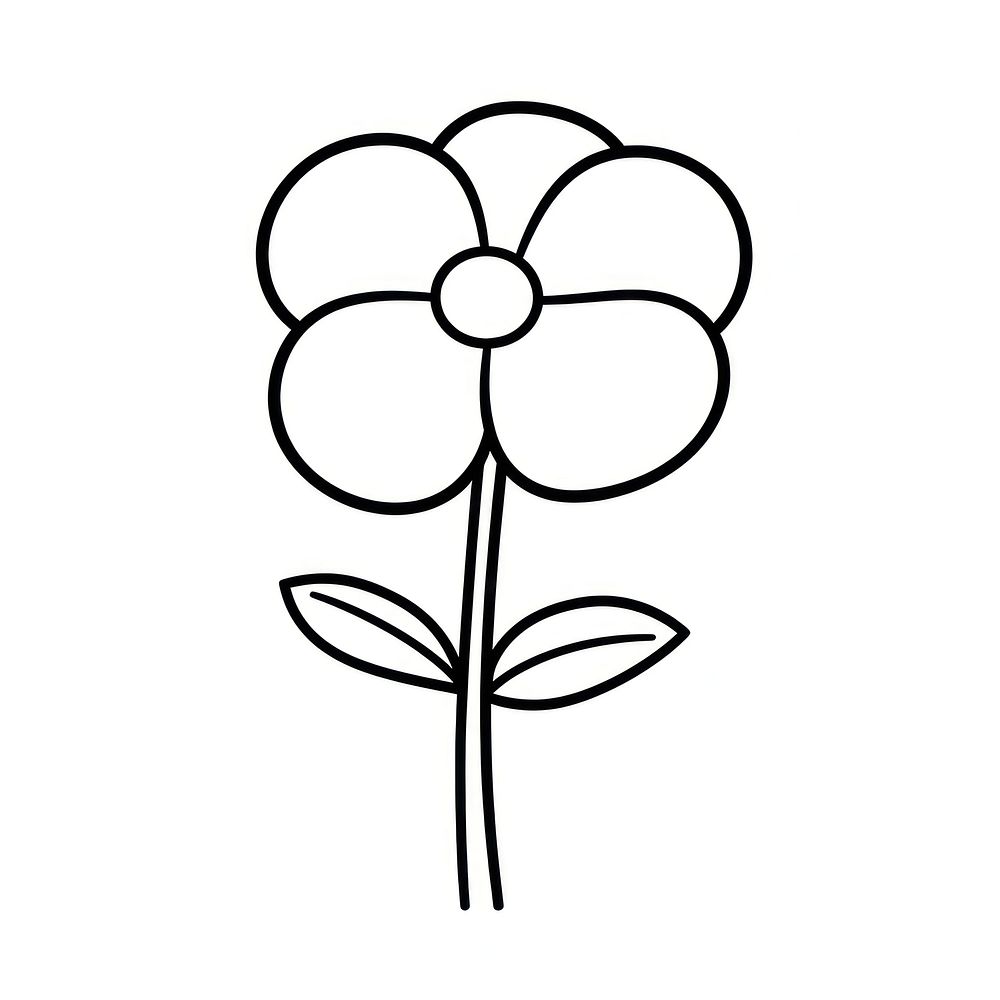 Flower cartoon drawing sketch. | Free Photo Illustration - rawpixel