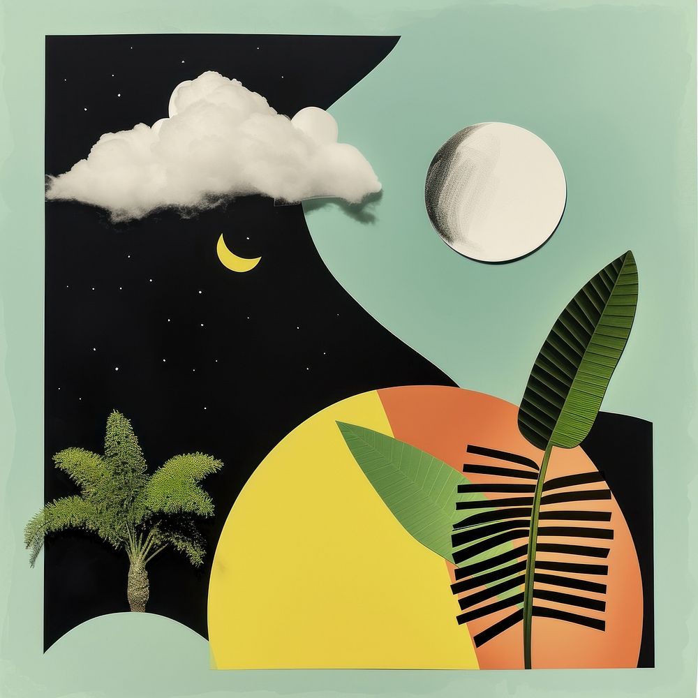 Cut paper collage cloud plant | Premium Photo Illustration - rawpixel