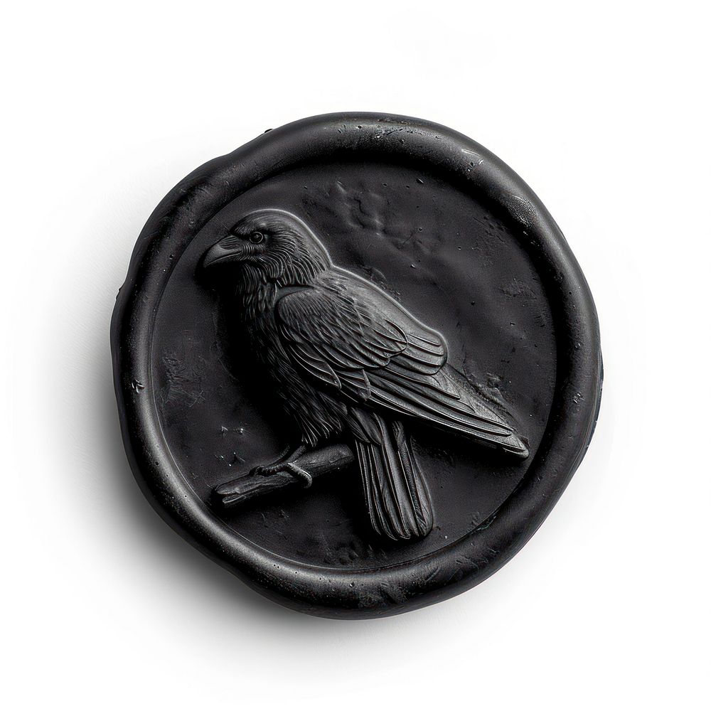 Animal black bird white background. | Premium Photo - rawpixel