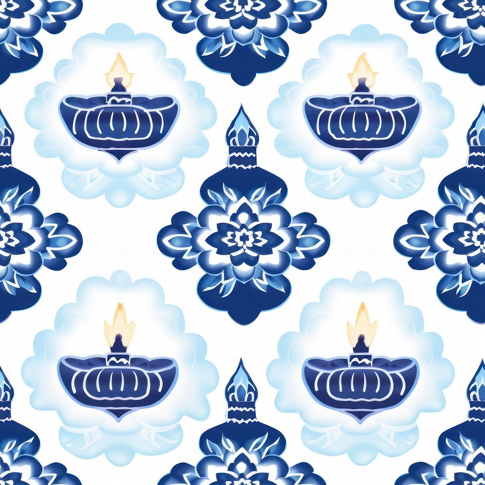 Tile pattern lantern backgrounds candle | Premium Photo Illustration ...