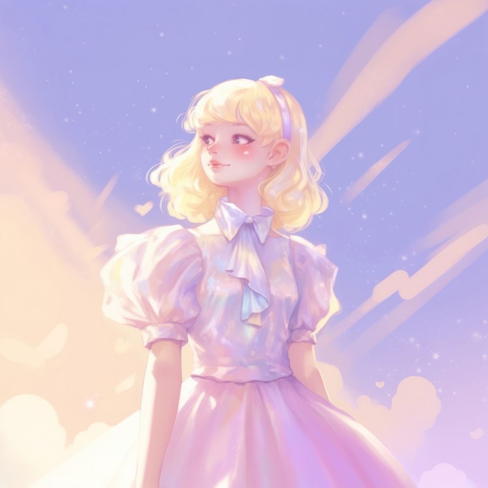 Sun doll hairstyle portrait. | Free Photo Illustration - rawpixel