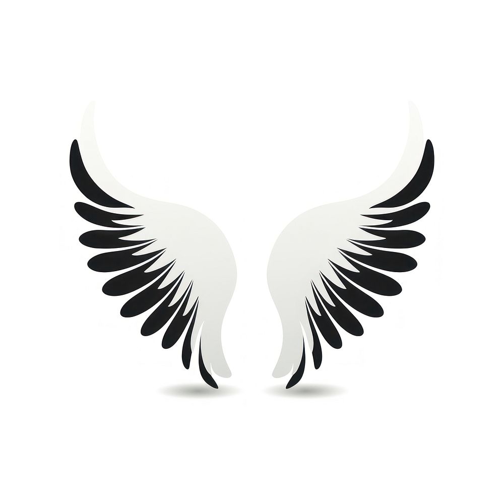 Wings symbol white bird. | Premium Photo Illustration - rawpixel
