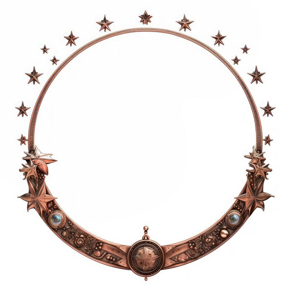 Nouveau art moon frame jewelry | Premium Photo - rawpixel
