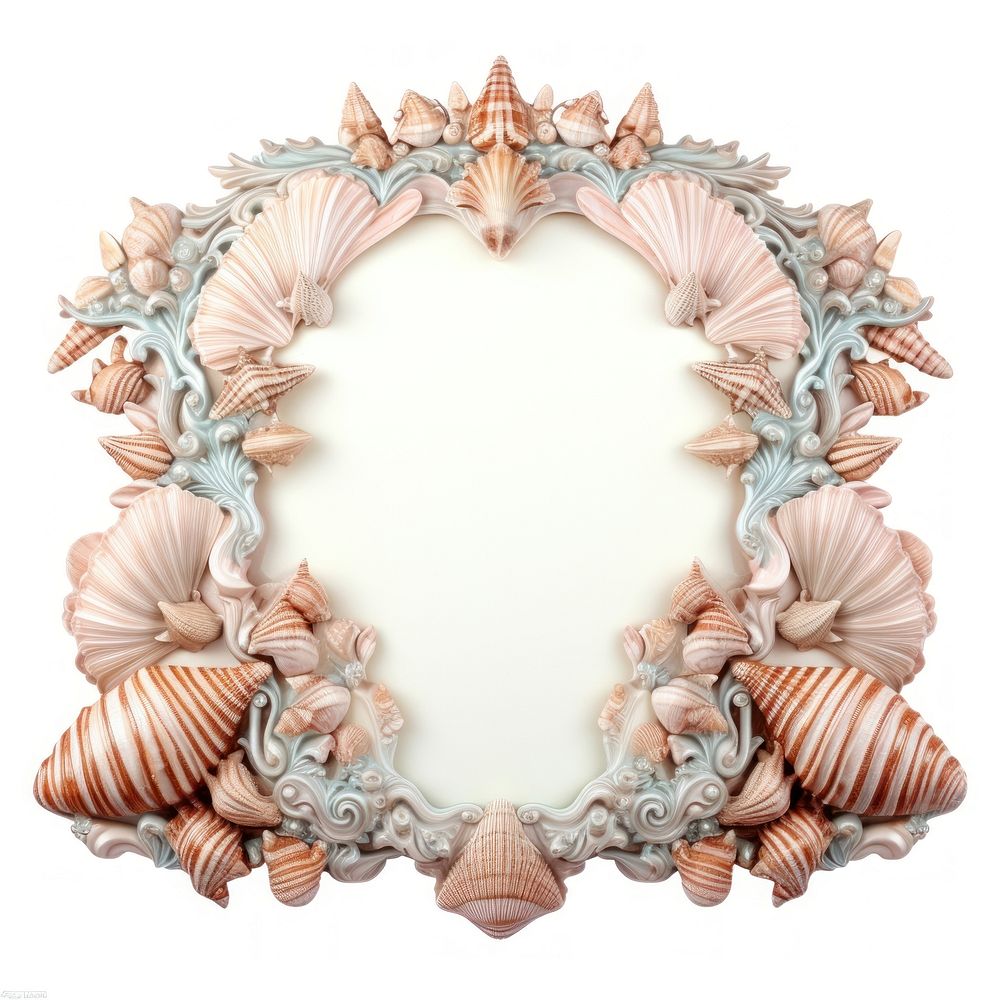 Nouveau art sea shell frame | Free Photo - rawpixel