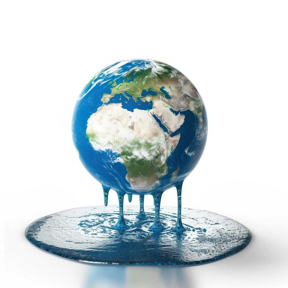Photo melting earth sphere planet | Premium Photo - rawpixel