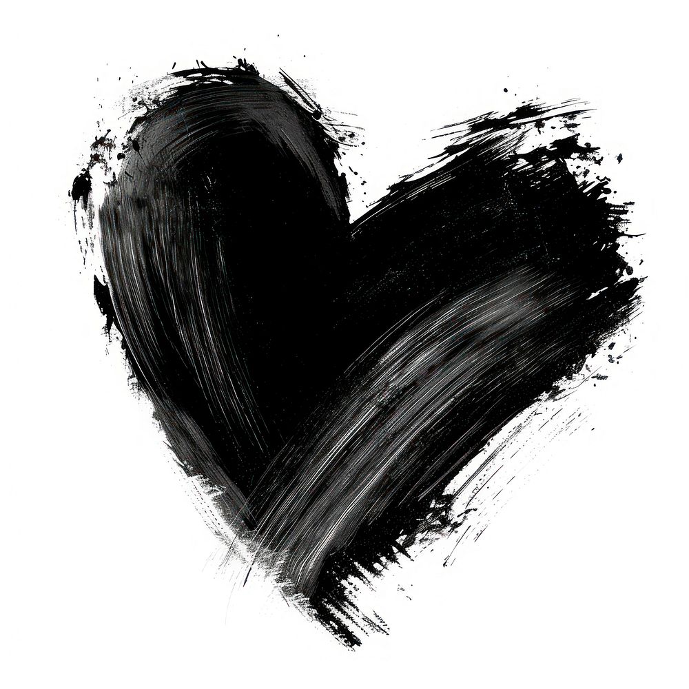 Heart shape brush stroke backgrounds | Premium Photo - rawpixel