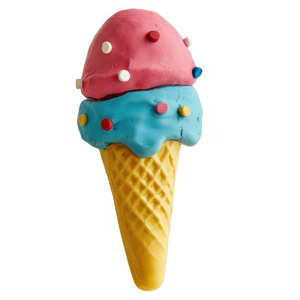 Plasticine ice cream dessert food | Premium Photo Illustration - rawpixel