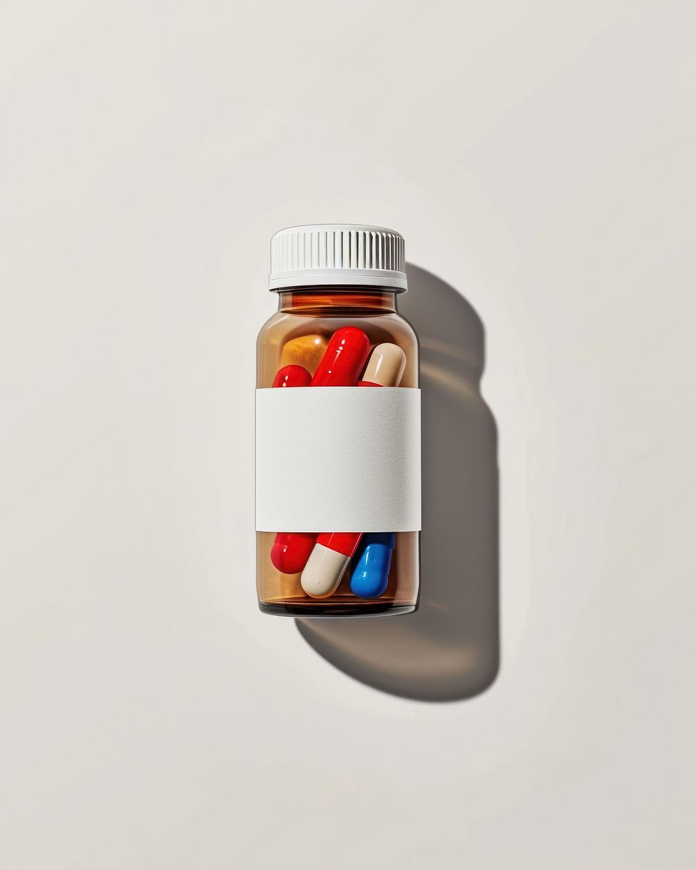 Pill bottle label red. | Premium Photo - rawpixel