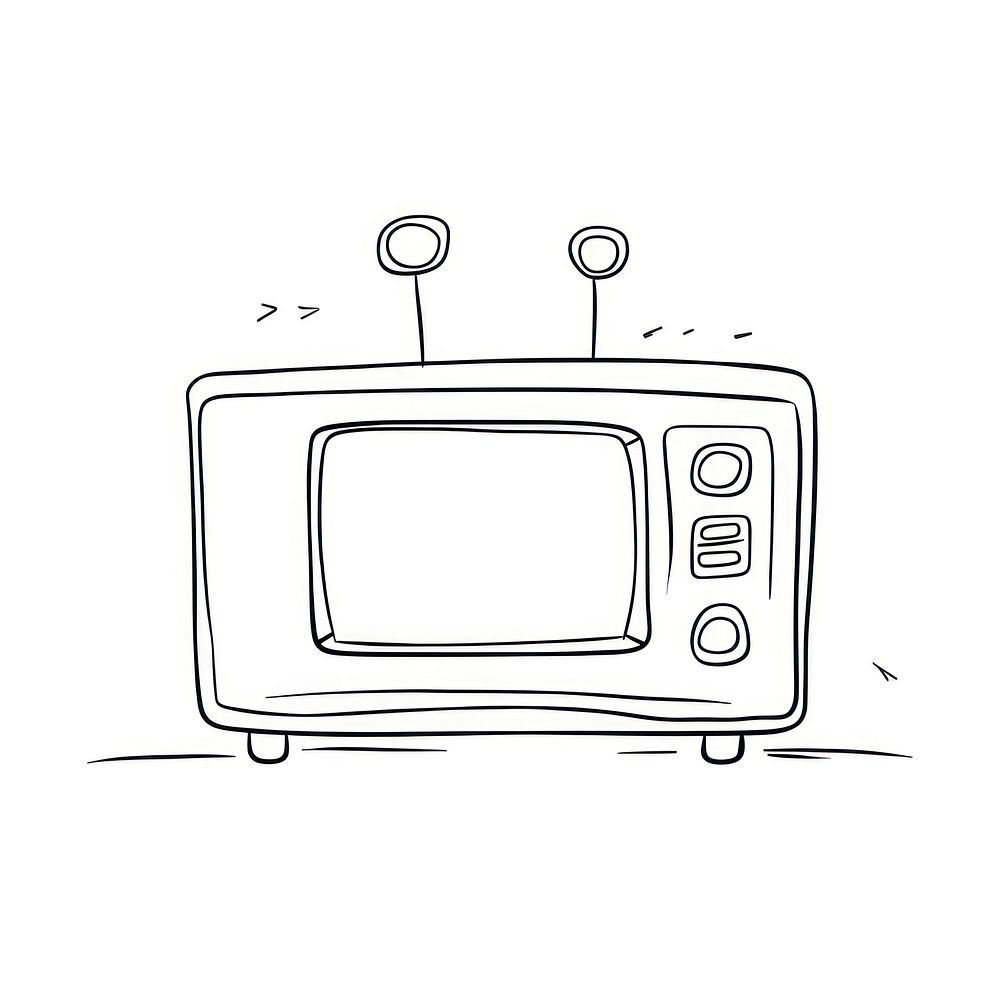 Television sketch doodle line. | Premium Photo Illustration - rawpixel