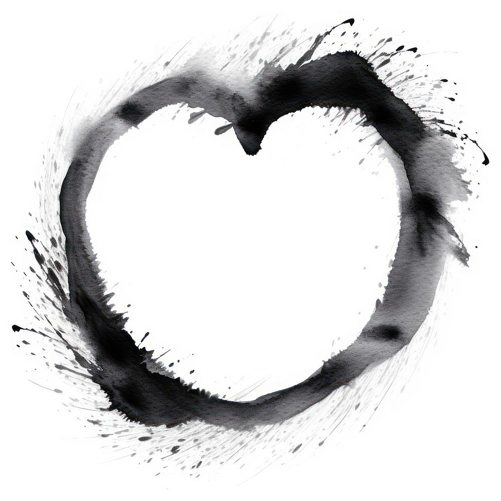 Stroke outline heart frame drawing | Free Photo Illustration - rawpixel