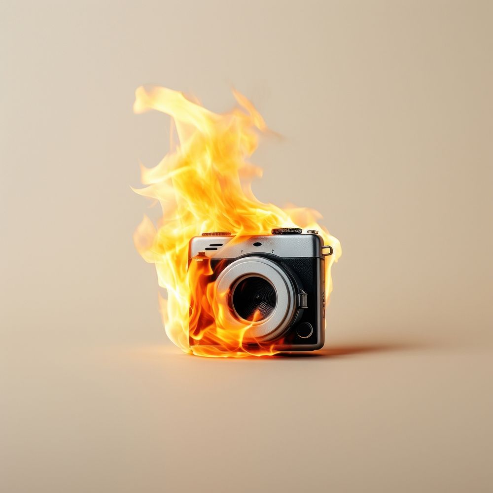 Photography Burning camera fire burning | Free Photo - rawpixel