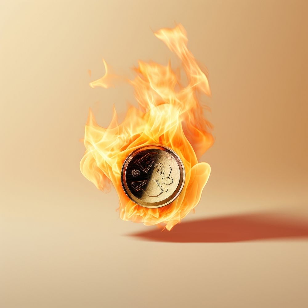 Photography Burning gold coin fire | Free Photo - rawpixel