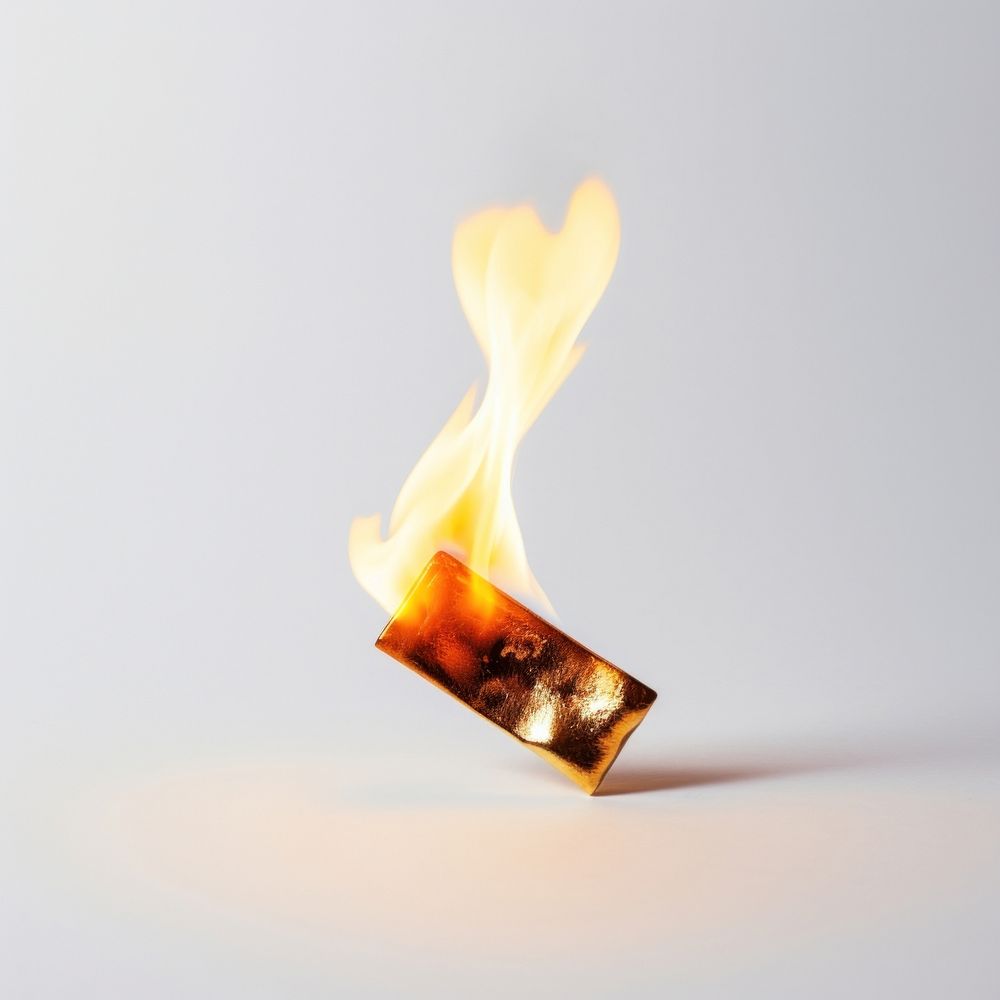 Photography Burning gold bar fire | Free Photo - rawpixel