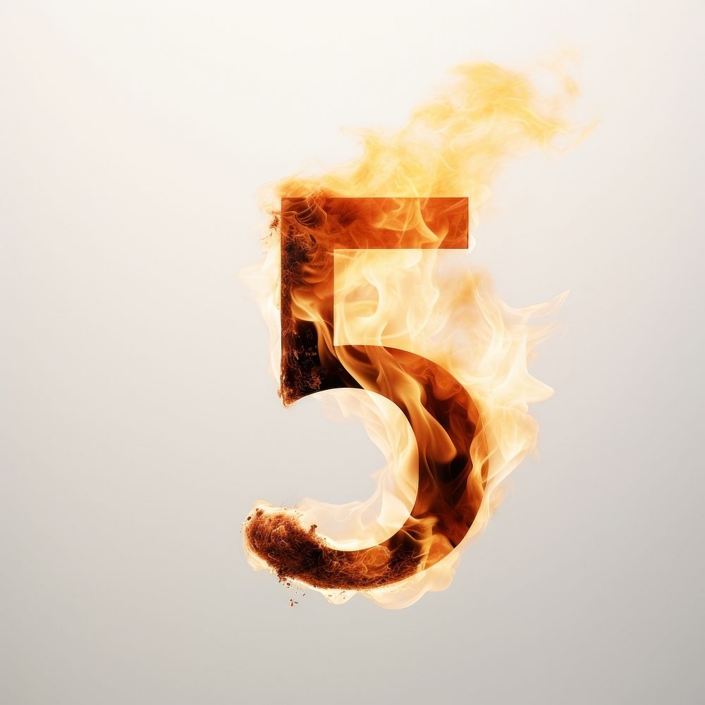 Photography Burning number 5 text | Free Photo - rawpixel