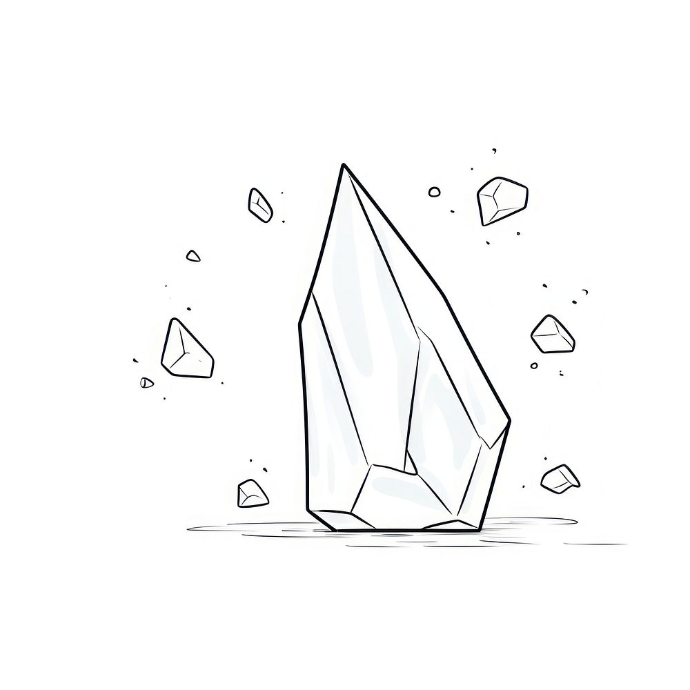 Crystal sketch drawing line. | Premium Photo Illustration - rawpixel