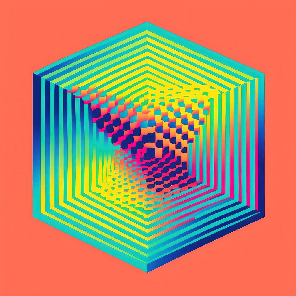 cubic art graphics pattern. AI | Premium Photo Illustration - rawpixel