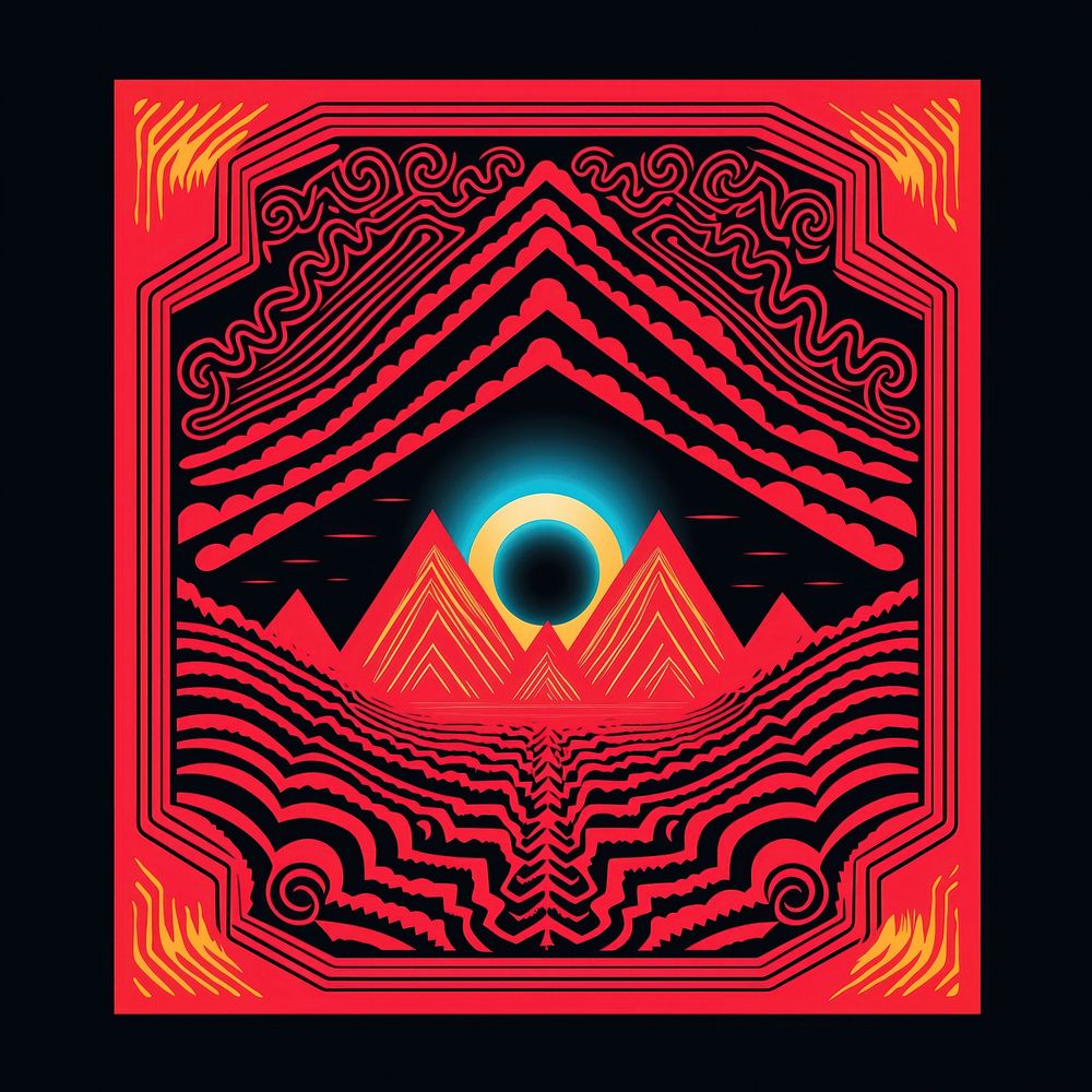 Text box art pattern red | Free Photo Illustration - rawpixel