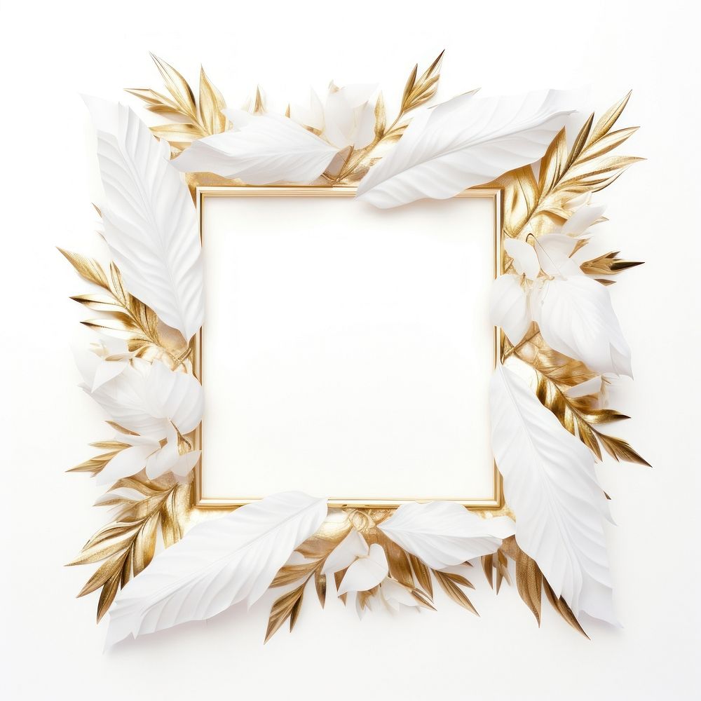 Photography frame white gold. | Free Photo - rawpixel