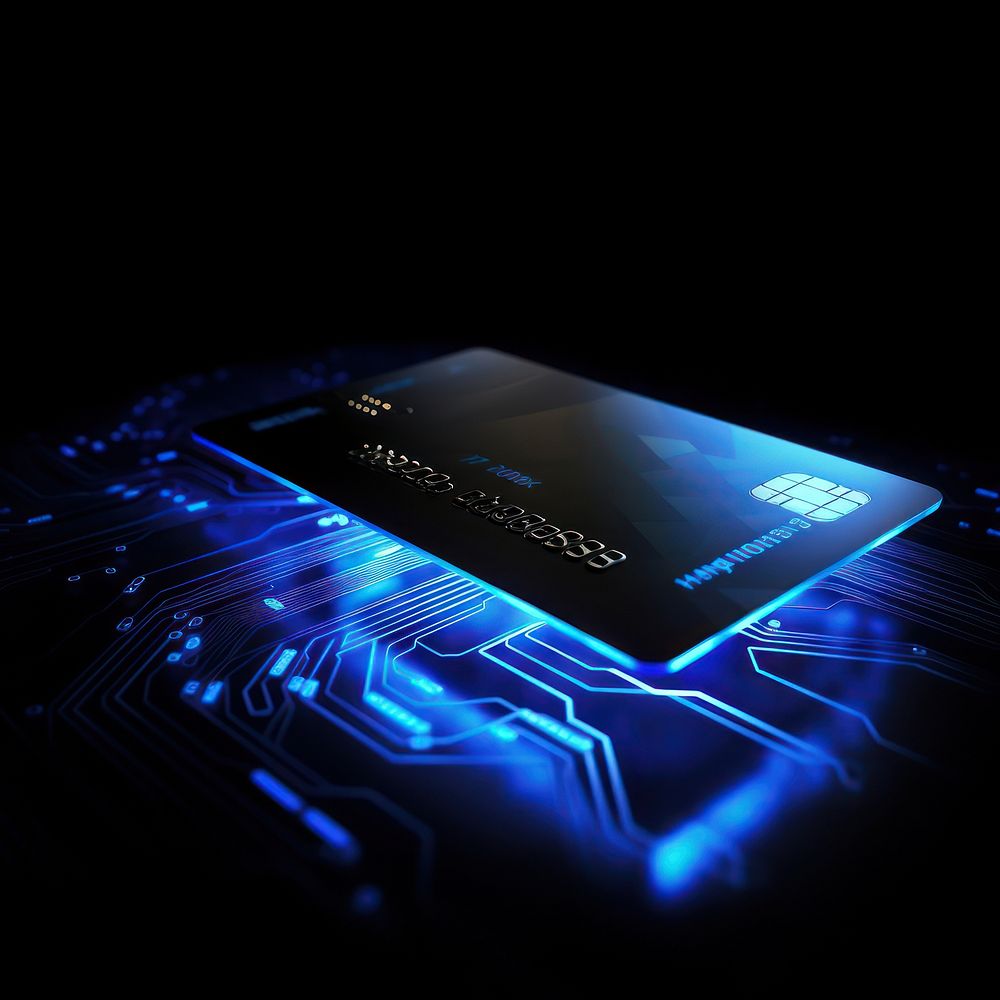 Credit card technology computer light. | Premium Photo Illustration ...