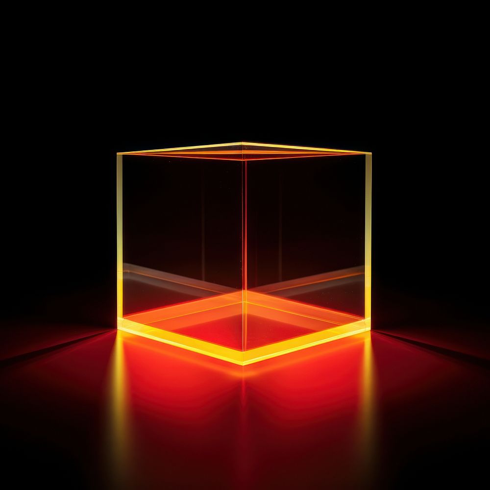 Square light yellow neon. | Premium Photo Illustration - rawpixel