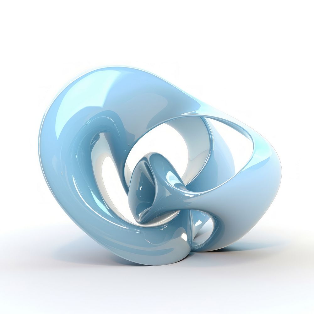 Surreal abstract shapes jewelry blue | Premium Photo Illustration ...