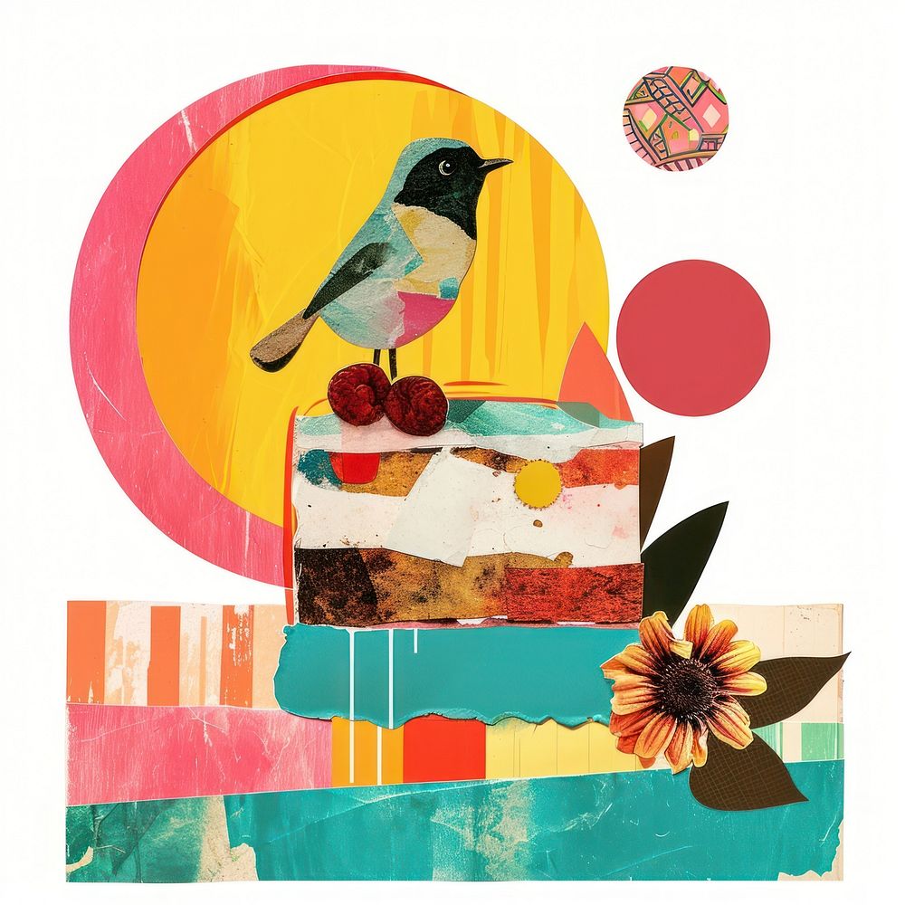 Retro Collages whit cake collage | Premium Photo Illustration - rawpixel