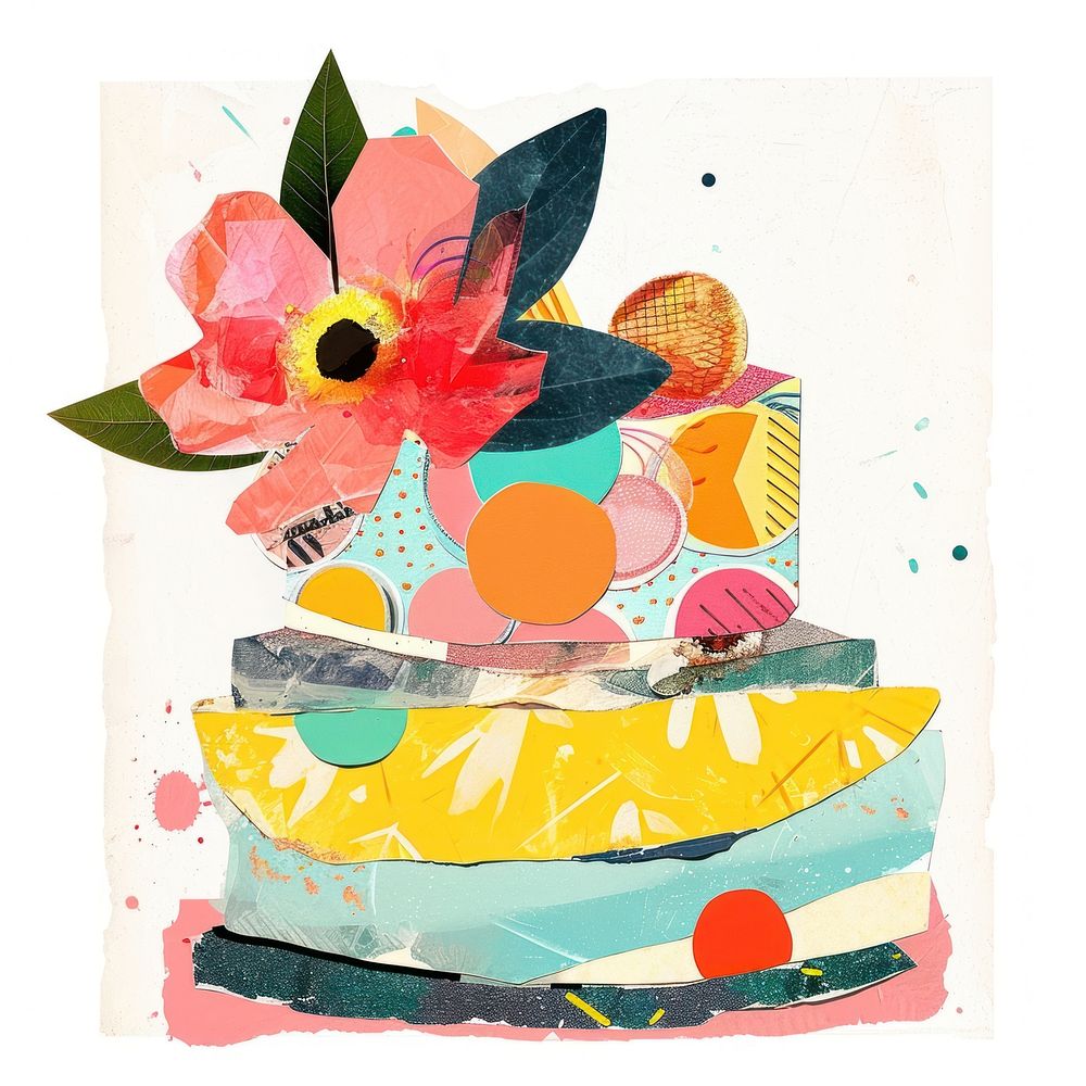 Retro Collages whit cake collage | Premium Photo Illustration - rawpixel