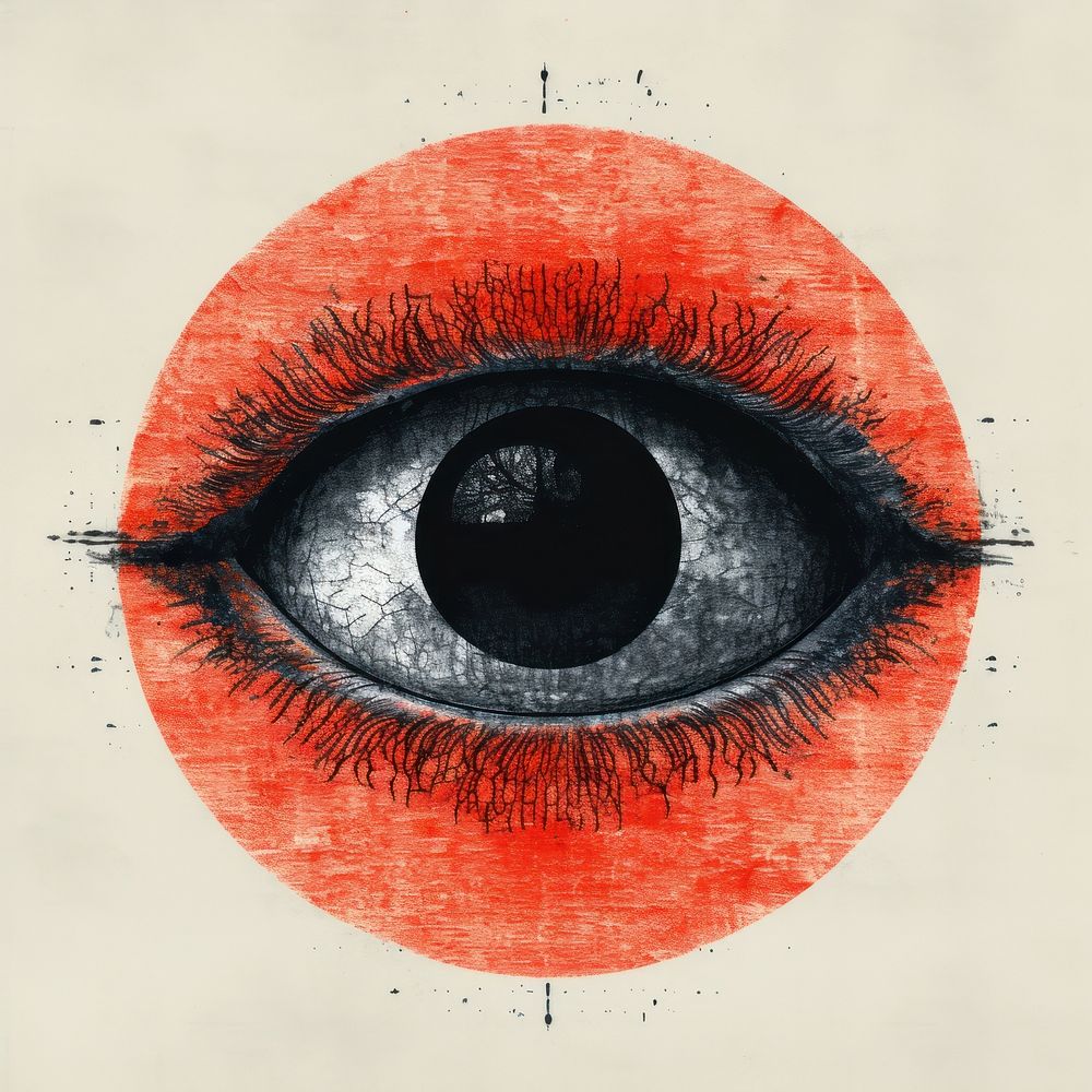 Eyeball painting drawing sketch. | Free Photo Illustration - rawpixel