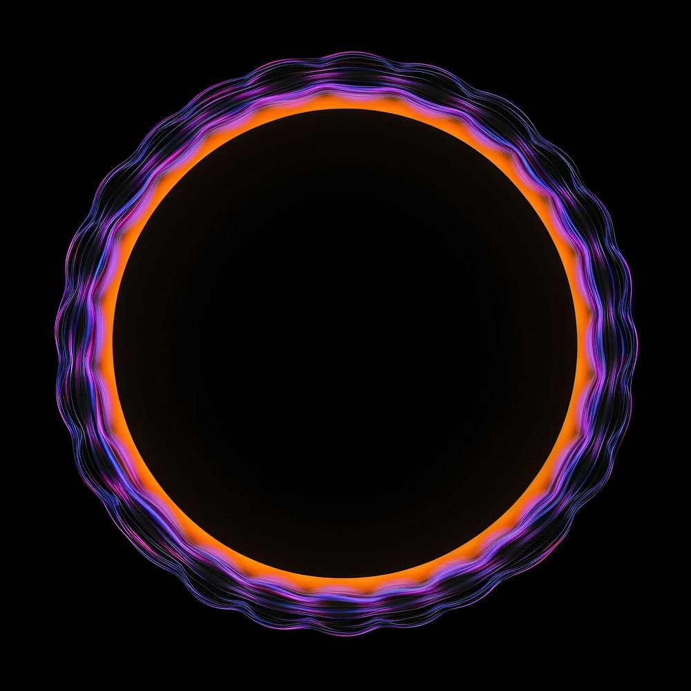 circle frame technology purple black | Premium Photo Illustration ...