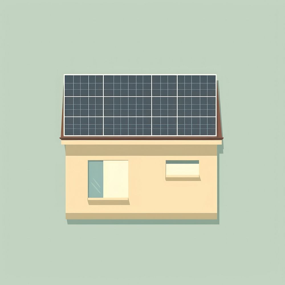 Illustration simple solar panel outdoors | Free Photo Illustration ...