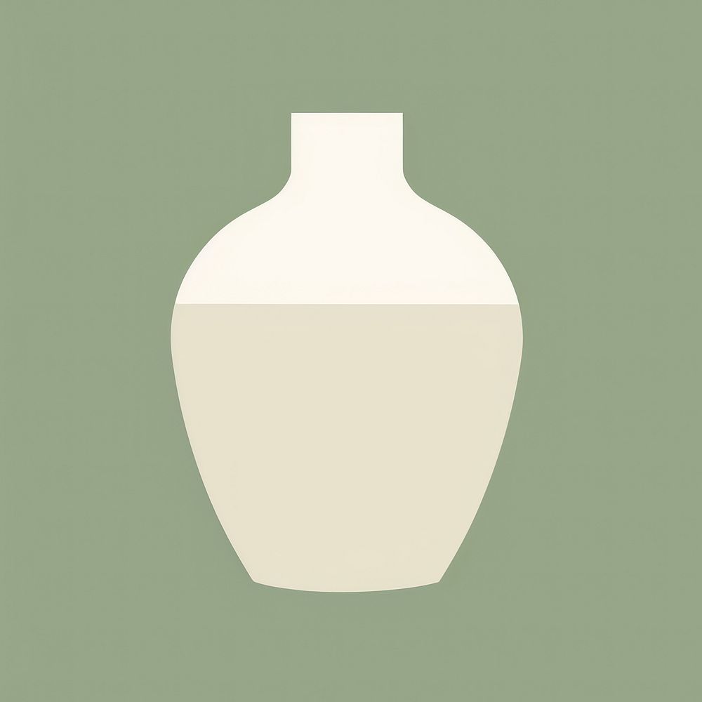 Illustration simple vase pottery art | Free Photo Illustration - rawpixel