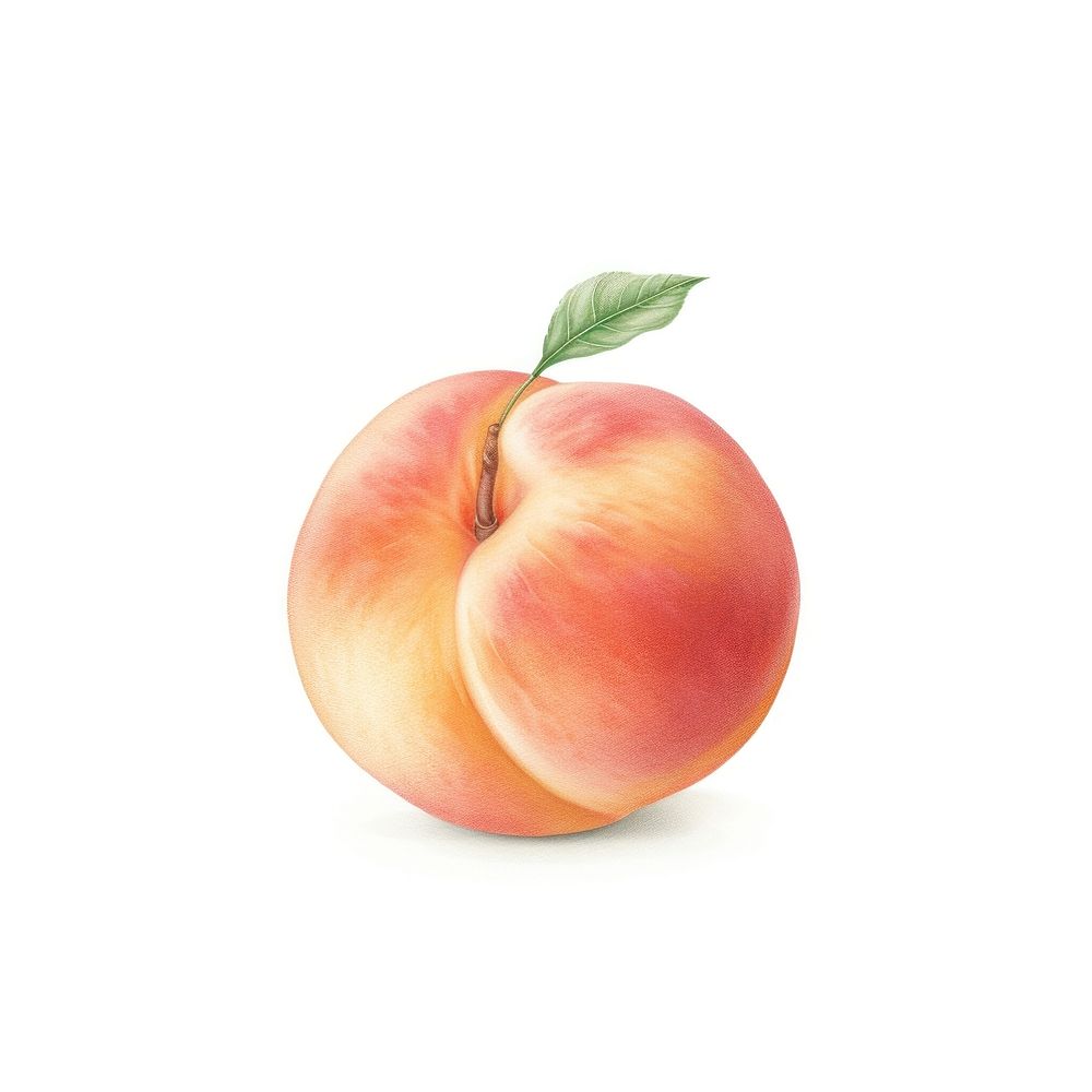 Japanese pale pink peach fruit | Free Photo Illustration - rawpixel