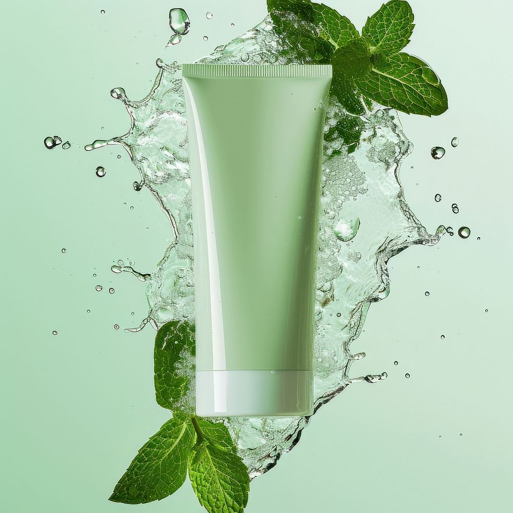 Green clear showergel tube spearmint | Premium Photo - rawpixel