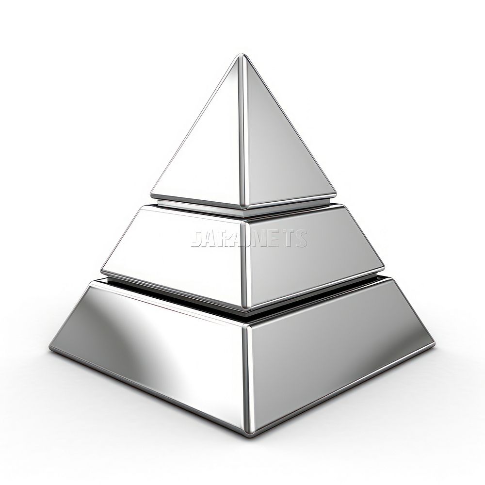 Pyramid ShapeChrome material pyramid silver | Free Photo Illustration ...