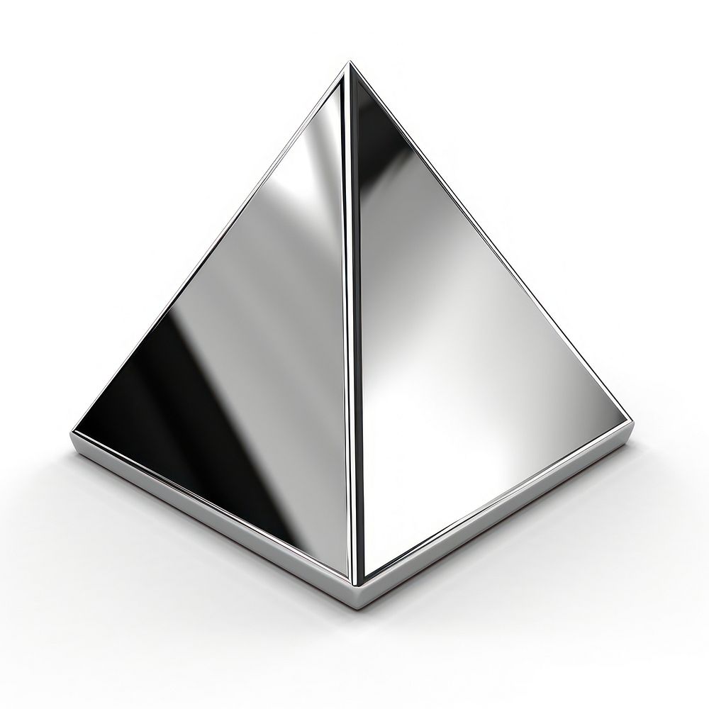 Pyramid ShapeChrome material pyramid shape | Free Photo Illustration ...