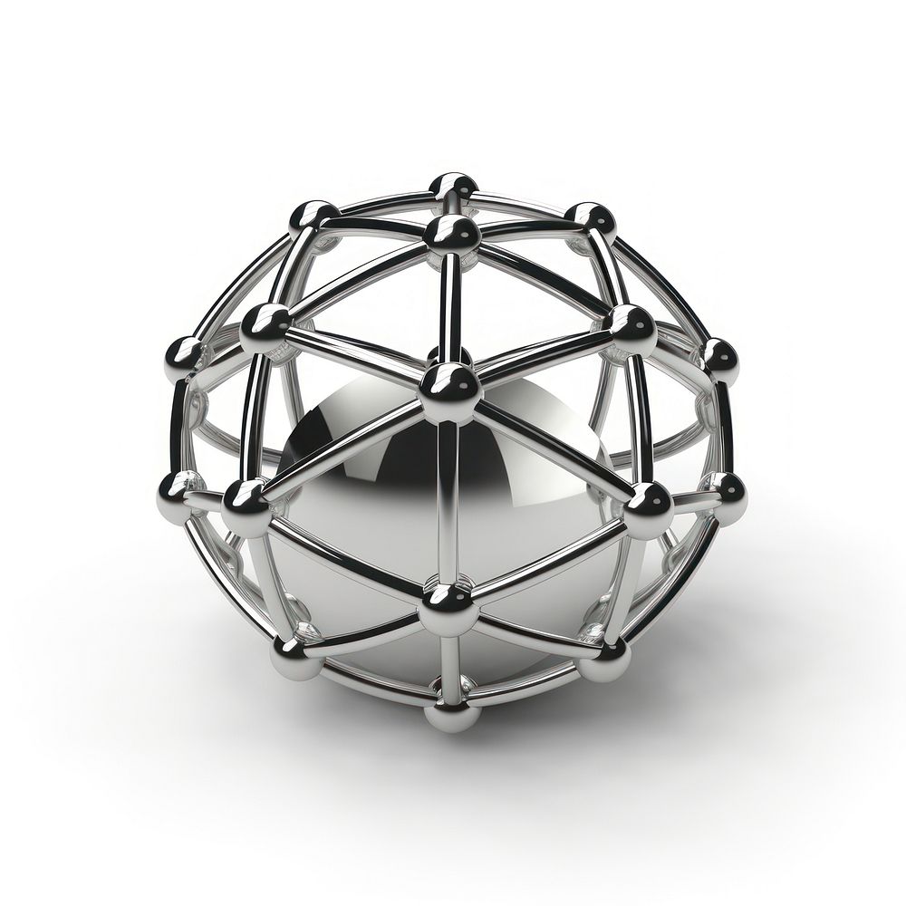 Network icon Chrome material sphere | Premium Photo Illustration - rawpixel