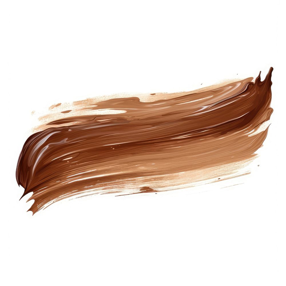Flat brown paint brushstroke white | Free Photo Illustration - rawpixel