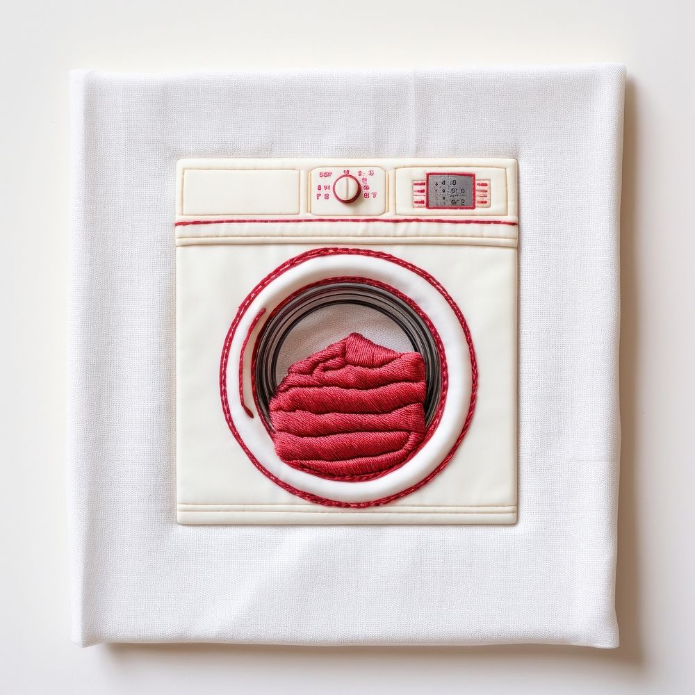 Washing machine embroidery style appliance | Free Photo - rawpixel